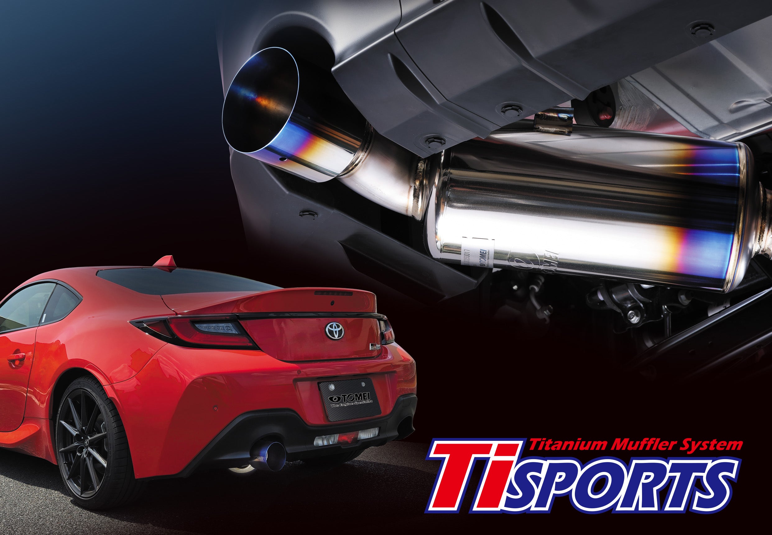 Tomei Ti SPORTS TITANIUM MUFFLER for GR86(ZN8)/BRZ(ZD8) EXHAUST SYSTEM ...